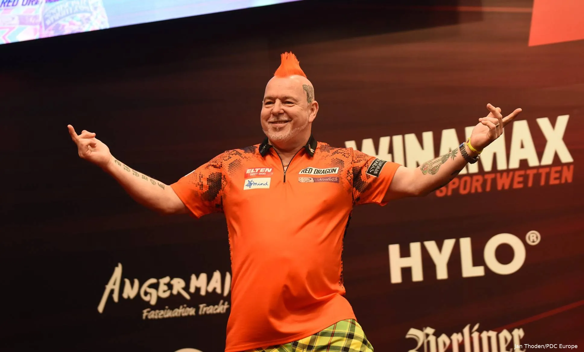 Schedule Saturday night at European Darts Open: Peter Wright, Michael Smith and Jonny Clayton ...